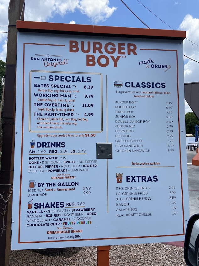 Burger Boy Restaurant Menu & Prices | Updated Burger Boy Menu Guide