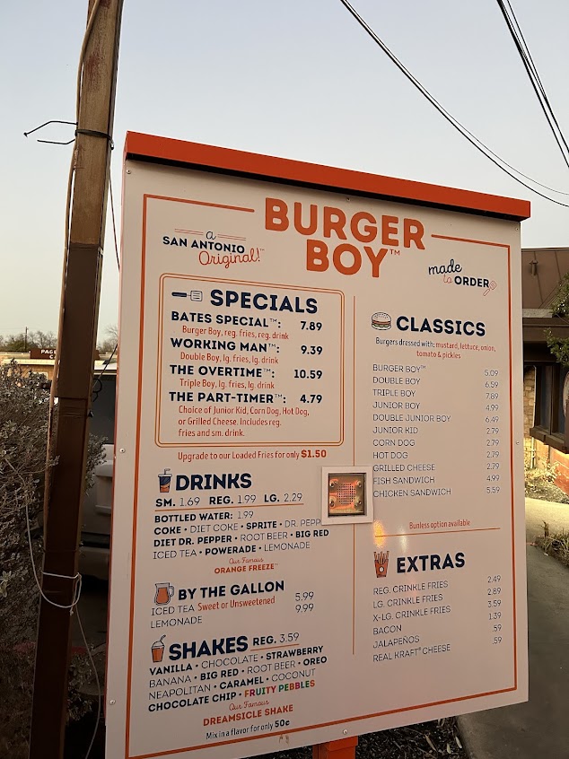 Burger Boy Restaurant Menu & Prices | Updated Burger Boy Menu Guide